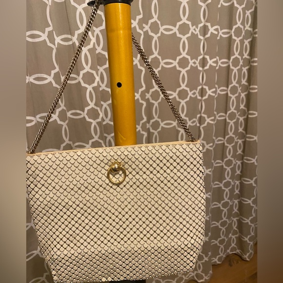 lyrella | Bags | Lyrella Metal Chain Off White Evening Bag | Poshmark